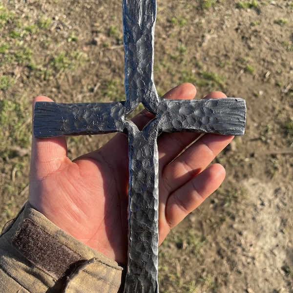 Forged Cross - Etsy