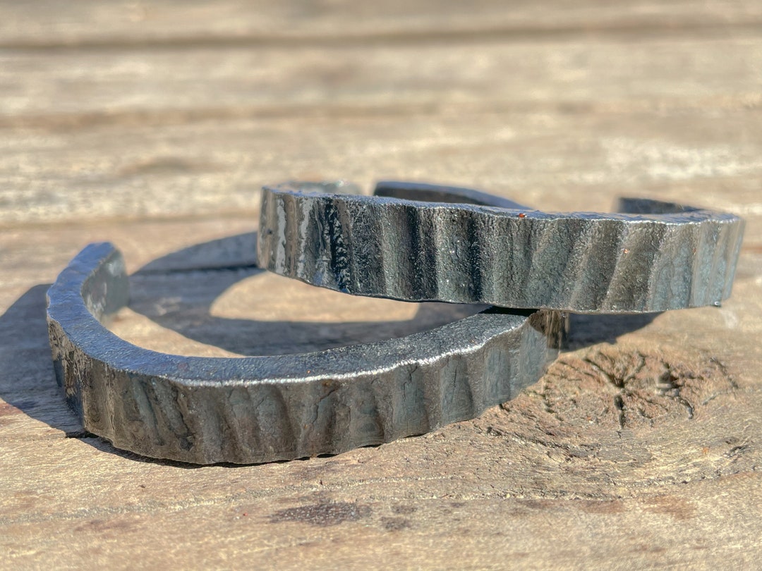 Mens Iron Cuff Iron Bracelet Blacksmith Hand Forged - Etsy