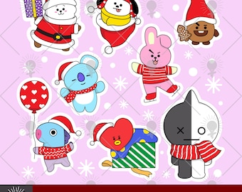 Bt21 Christmas Ornaments - Etsy