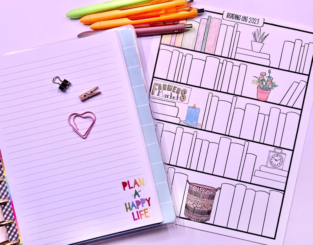 Cottage Core Themed Reading Log - Etsy