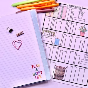 Cottage Core Themed Reading Log - Etsy