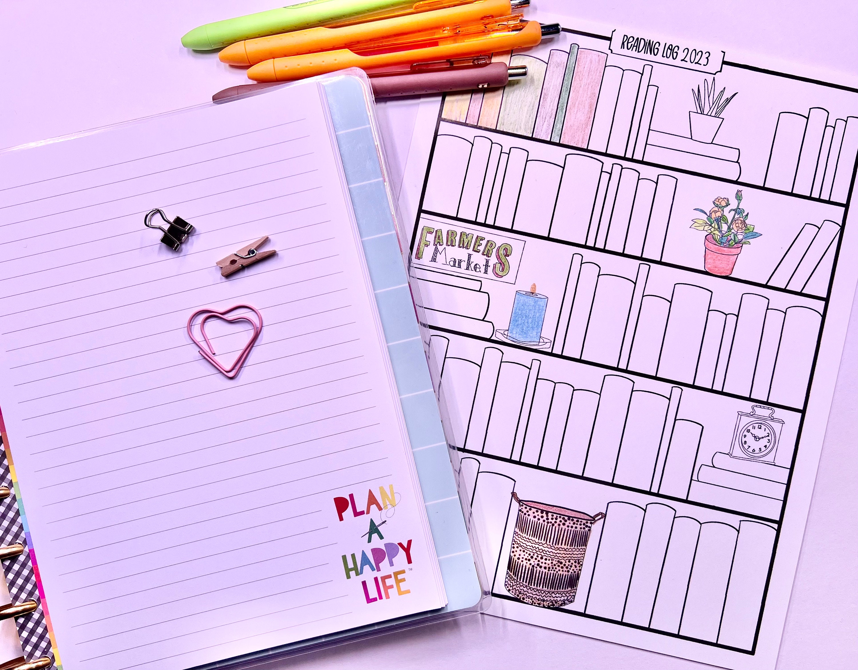 Cottage Core Themed Reading Log - Etsy