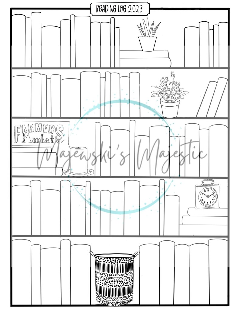 Cottage Core Themed Reading Log - Etsy