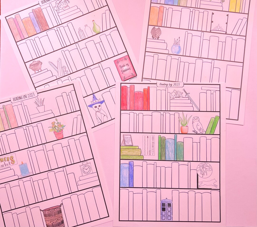 Bundle of Themed Reading Logs - Etsy