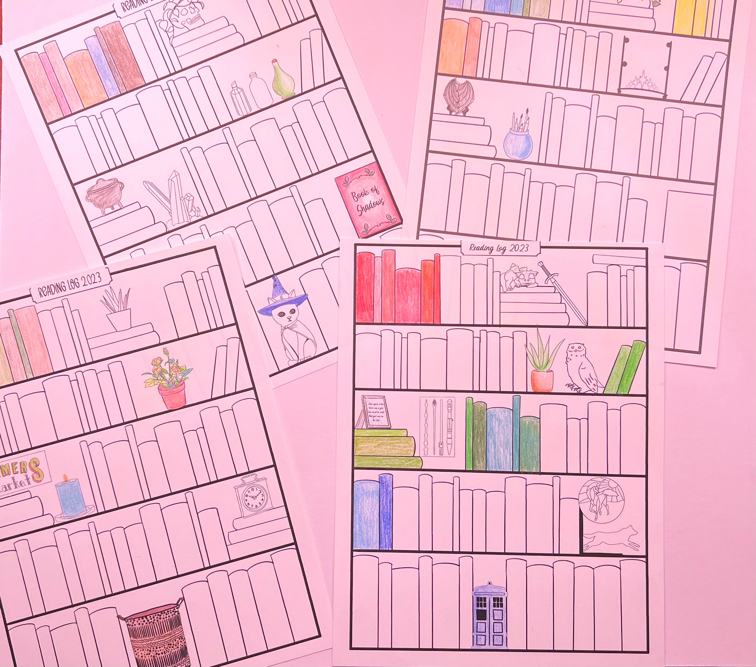 Bundle of Themed Reading Logs - Etsy