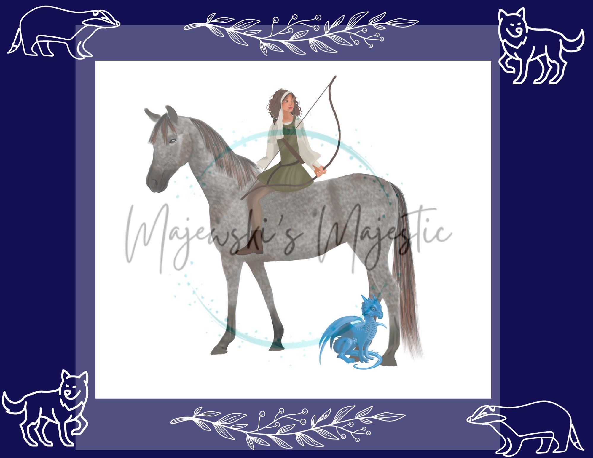 Bundle of Digital Tortall Book Art (daine, Alanna, Kel and the Black ...