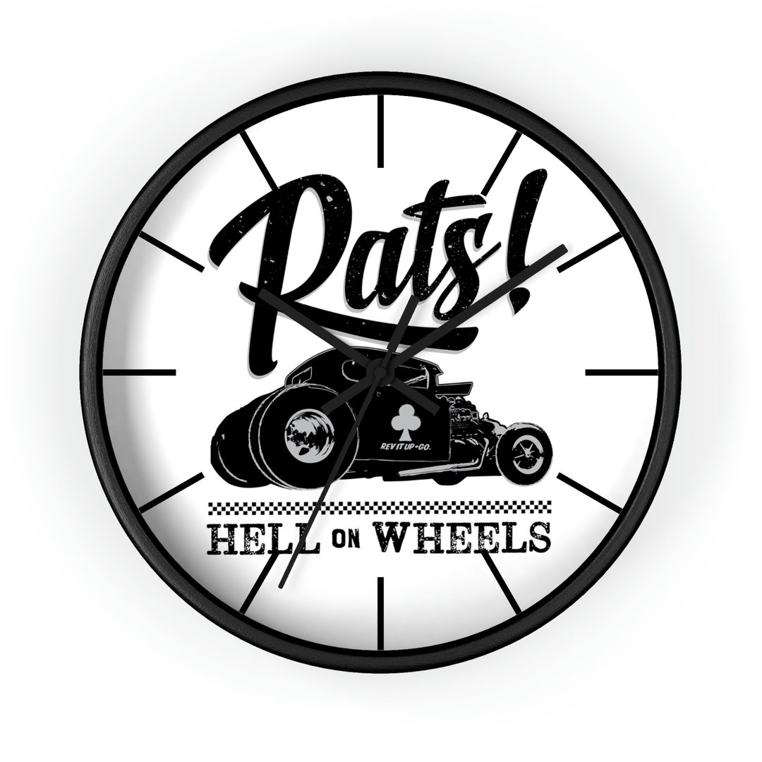 Hot Rod Wall Clock Kustom Kulture Wall Clock Race Car Wall - Etsy