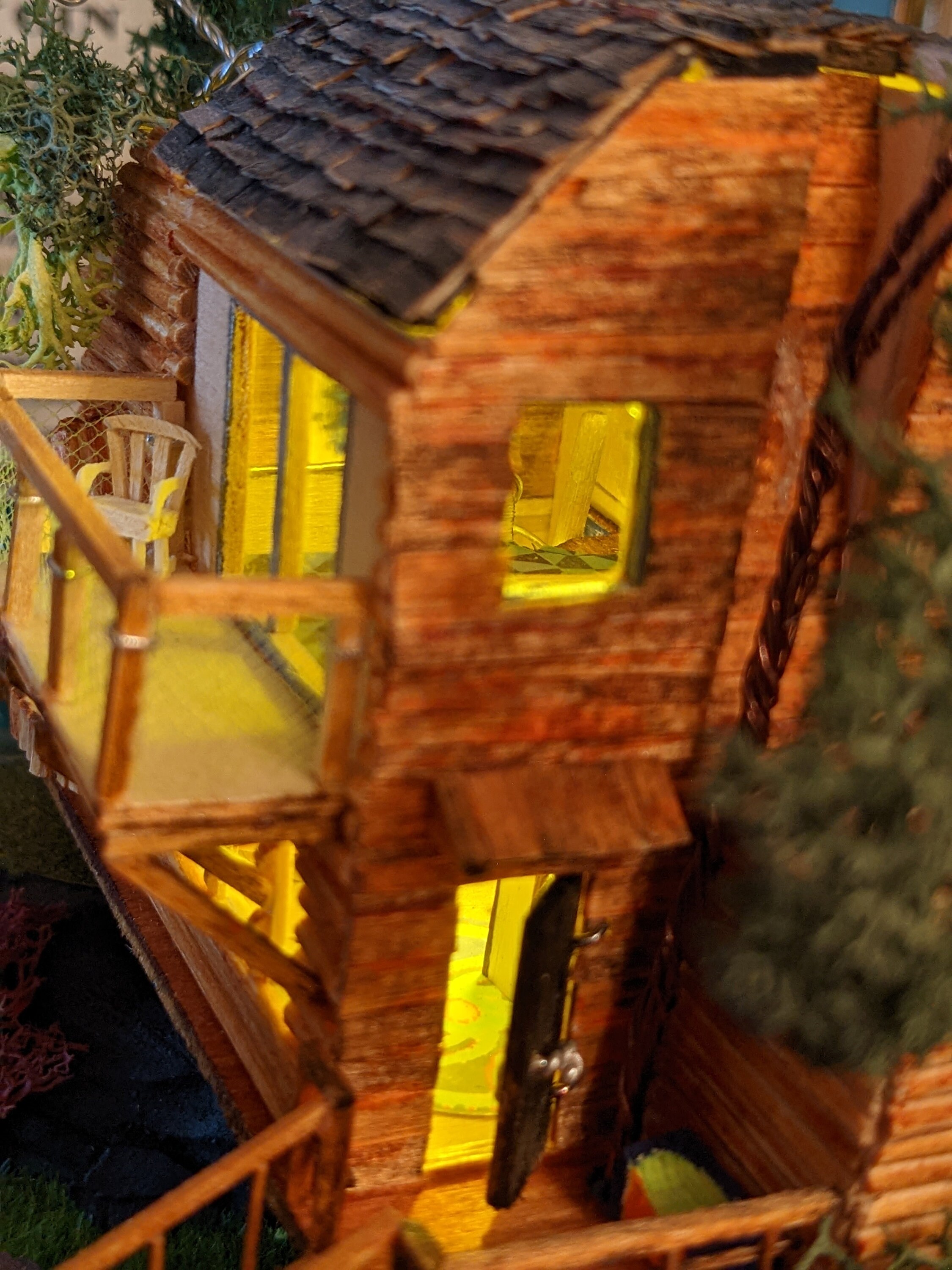Tree House - Handmade 1:100 Scale Collectable Diorama of a Fully ...