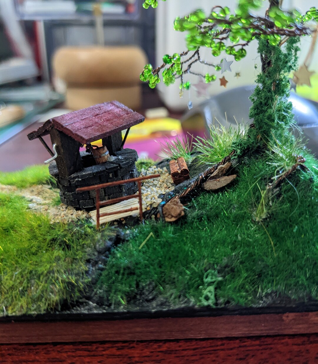 Wishing Well - Handmade 1:100 Scale Collectable Diorama of a Wishing ...
