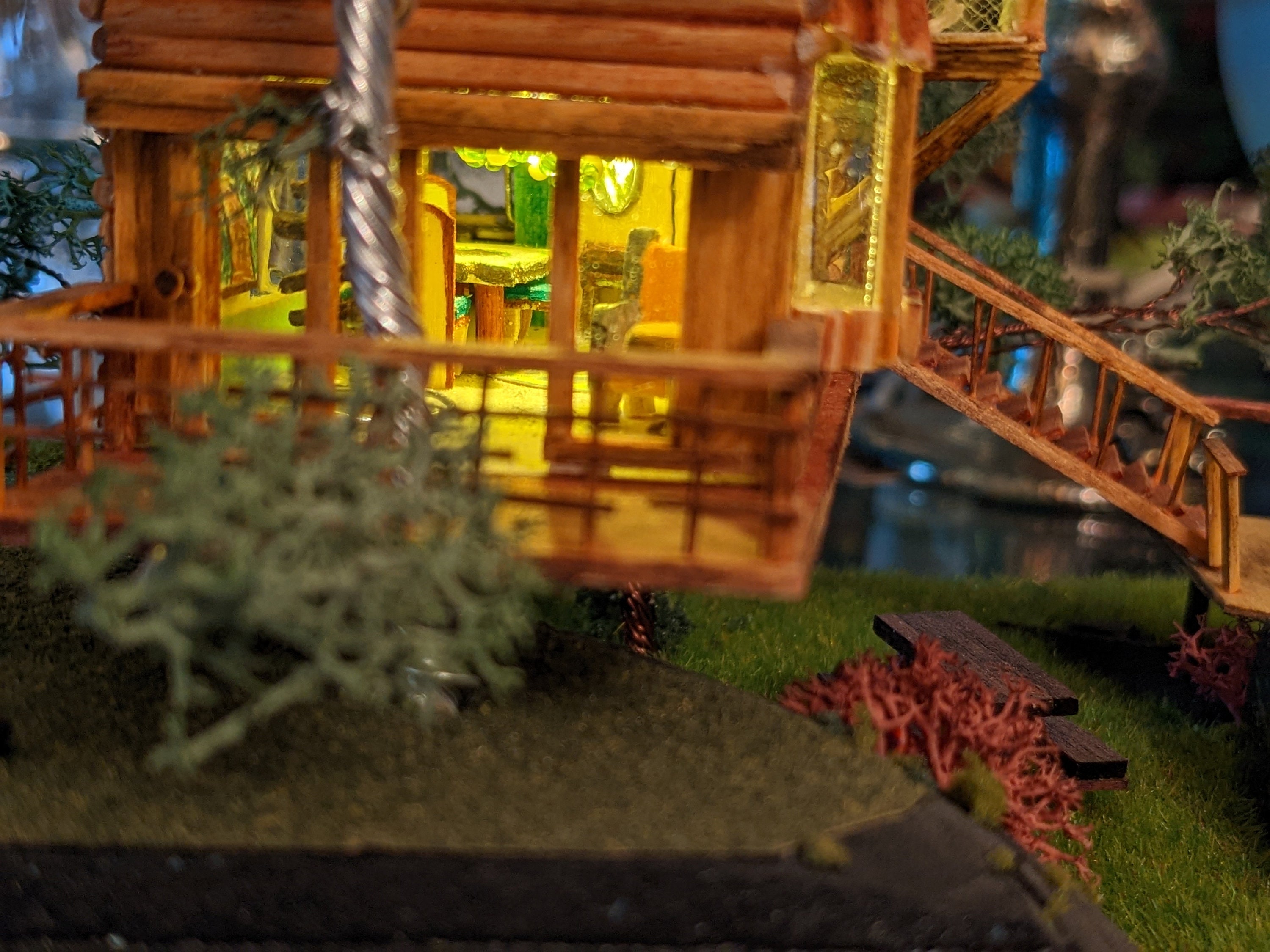 Tree House - Handmade 1:100 Scale Collectable Diorama of a Fully ...