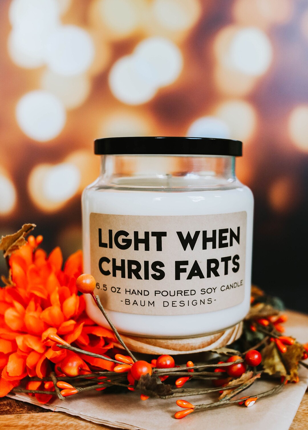 Personalized Light When Name Farts 16.5oz Soy Jar Candle - Etsy