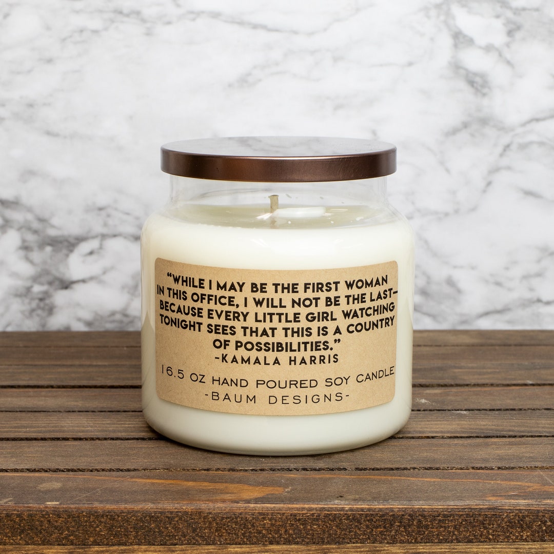 Kamala Harris Soy Candle First Woman in Office Won't Be the Last | 16.5 ...