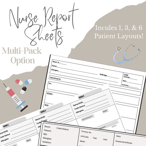 Multi Patient Report - Etsy