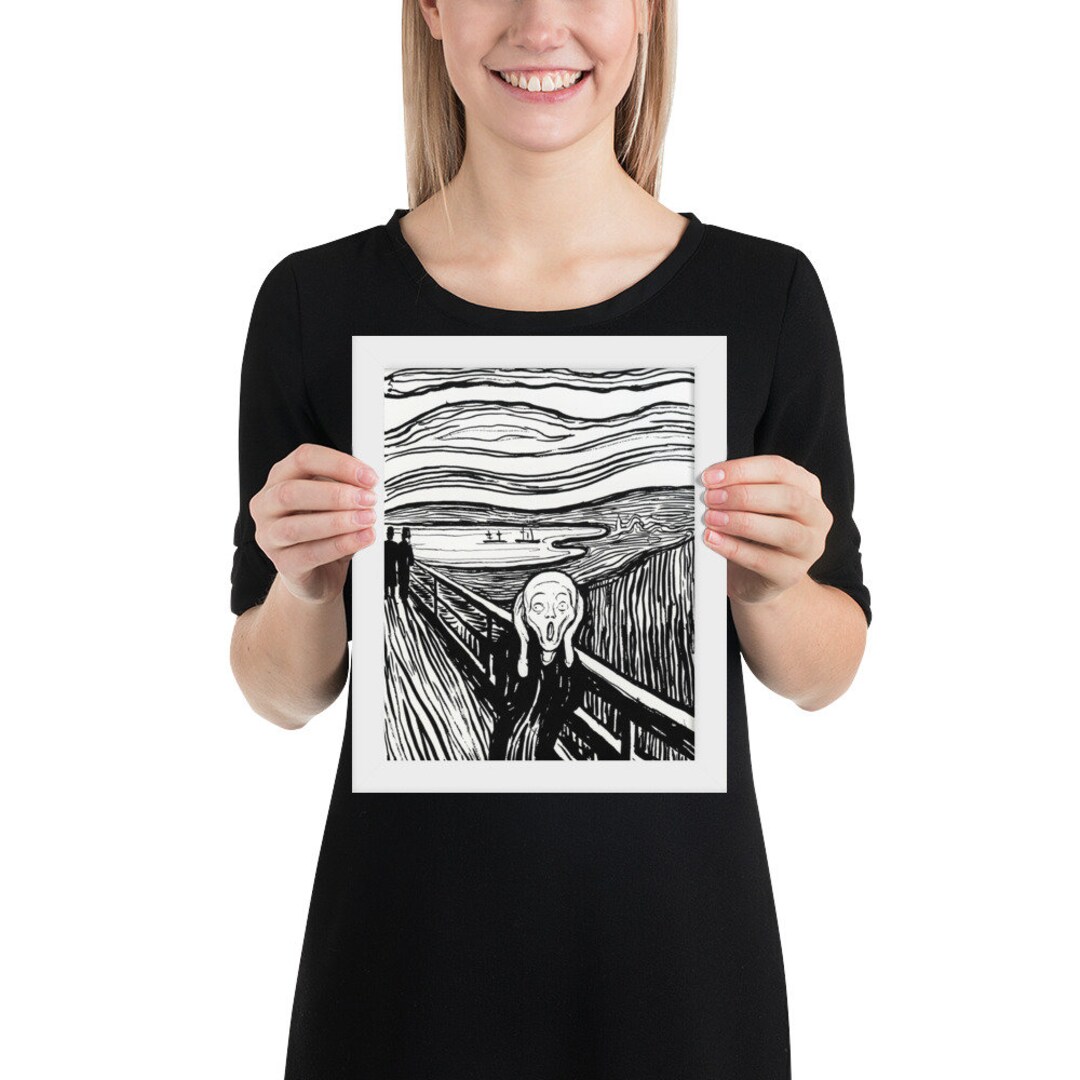 The Scream by Edvard Munch - High Quality Framed Art Print - Etsy
