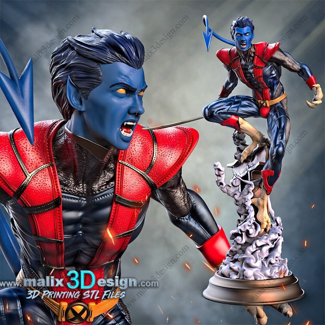 Nightcrawler, 1:10 Scale, X-men, Resin Model Kit, Marvel, 8k 3d Print ...