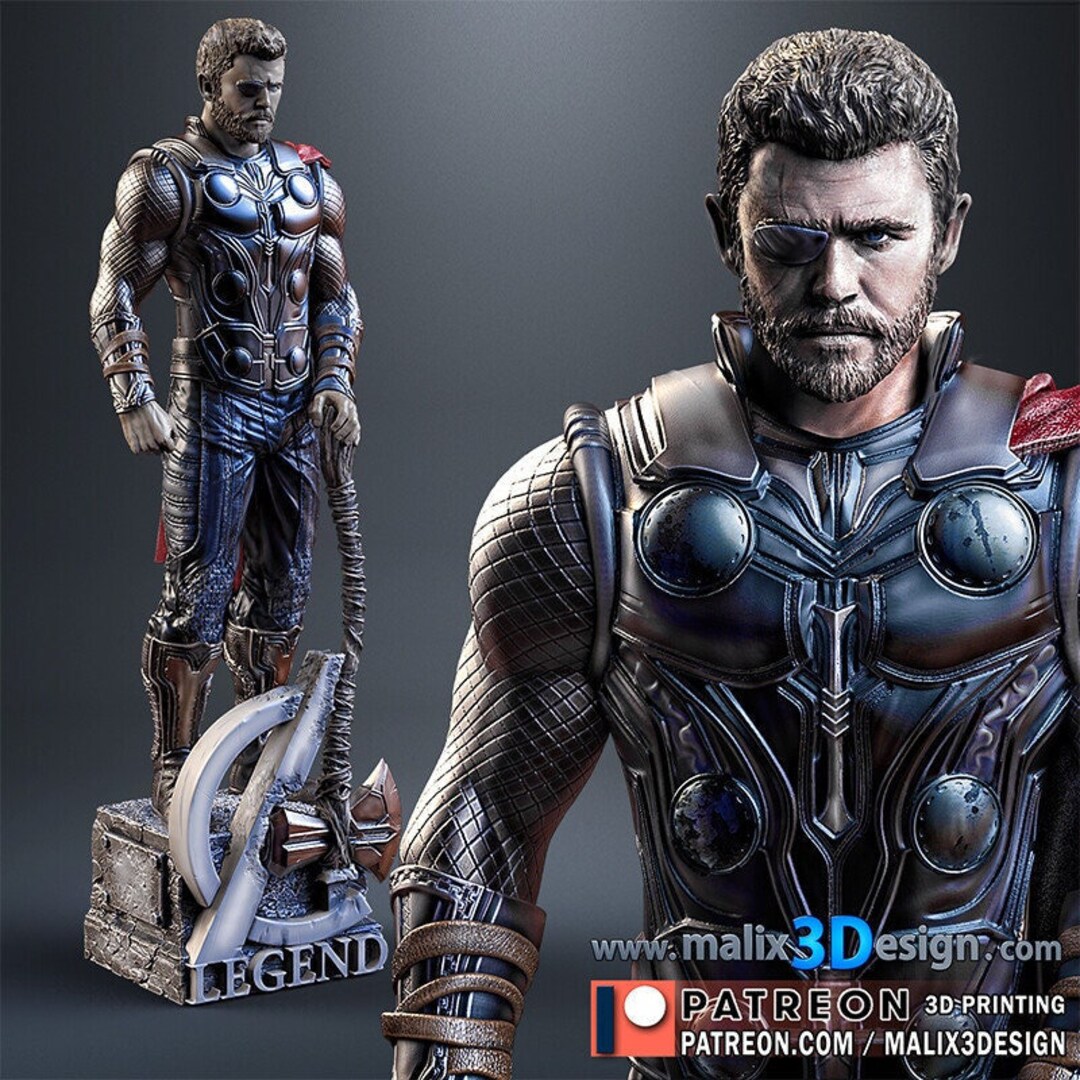 Thor, 1:10 Scale, Avengers, Resin Model Kit, Marvel, 8k 3d Print ...