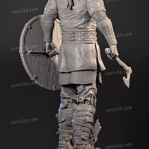 Ragnar Lothbrok, Vikings, Resin Model Kit, 1:8 Scale, DC, 8k Print ...