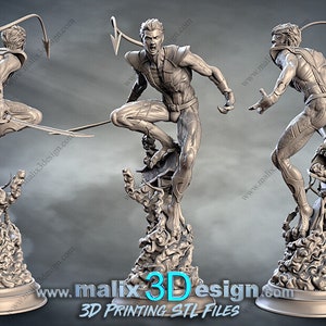 Nightcrawler, 1:10 Scale, X-men, Resin Model Kit, Marvel, 8k 3d Print ...