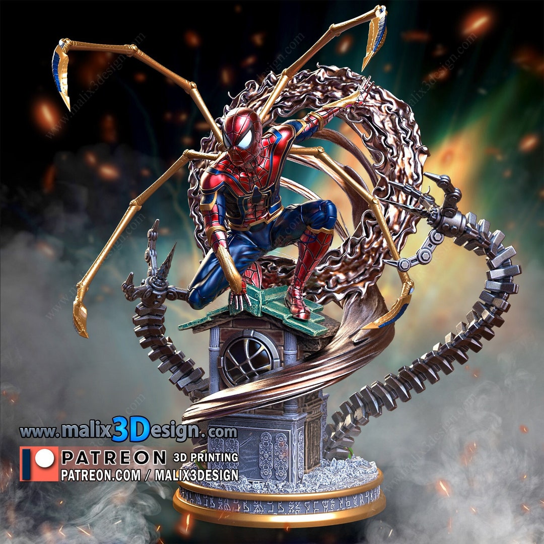 Spider-man, 1:10 Scale, Tom Holland, Amazing Spider Man, Resin Model ...