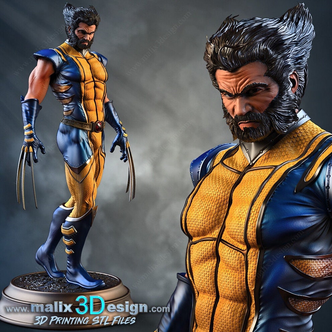 Wolverine, Weapon X, 1:10 Scale, X-men, Resin Model Kit, Marvel, 8k 3d ...