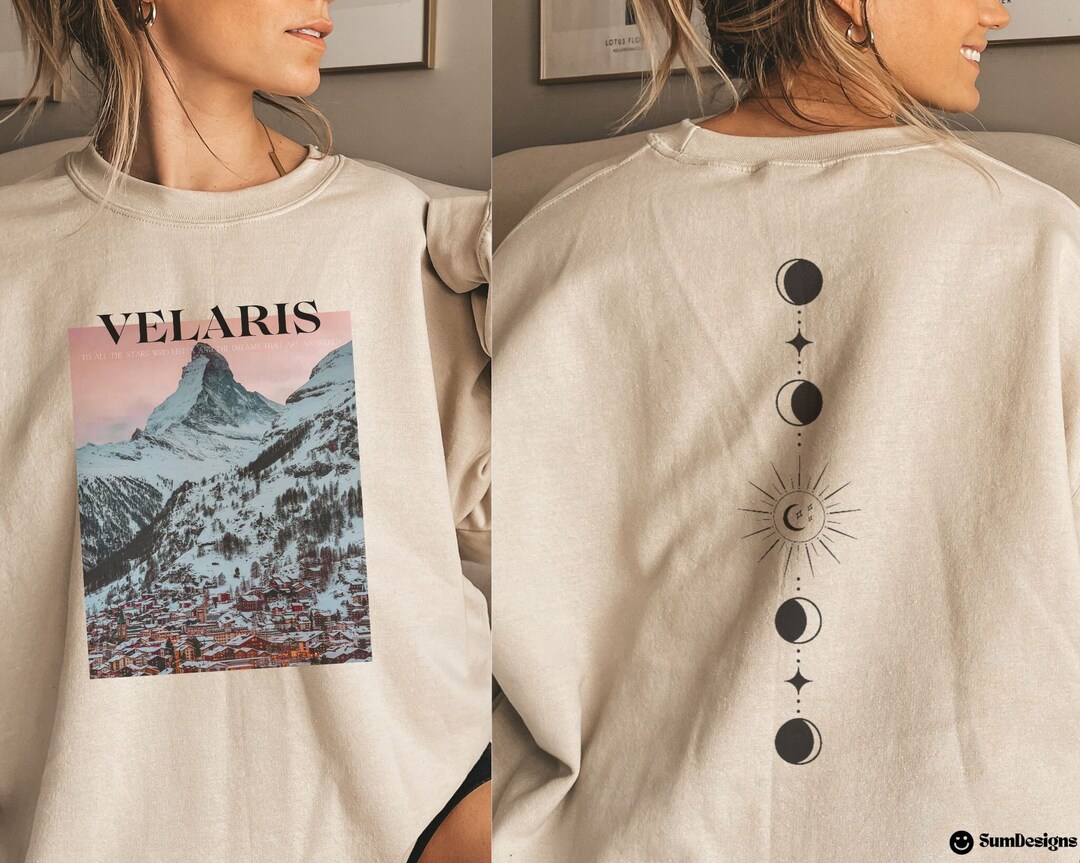 Acotar Crewneck Sweatshirt, Acotar Merch, Gift for Acotar Fan, Velaris ...