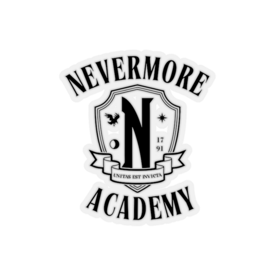 Nevermore Academy Stickers, Jenna Ortega Wednesay Sticker, Addams ...