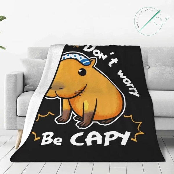 Capybara Blanket - Etsy UK