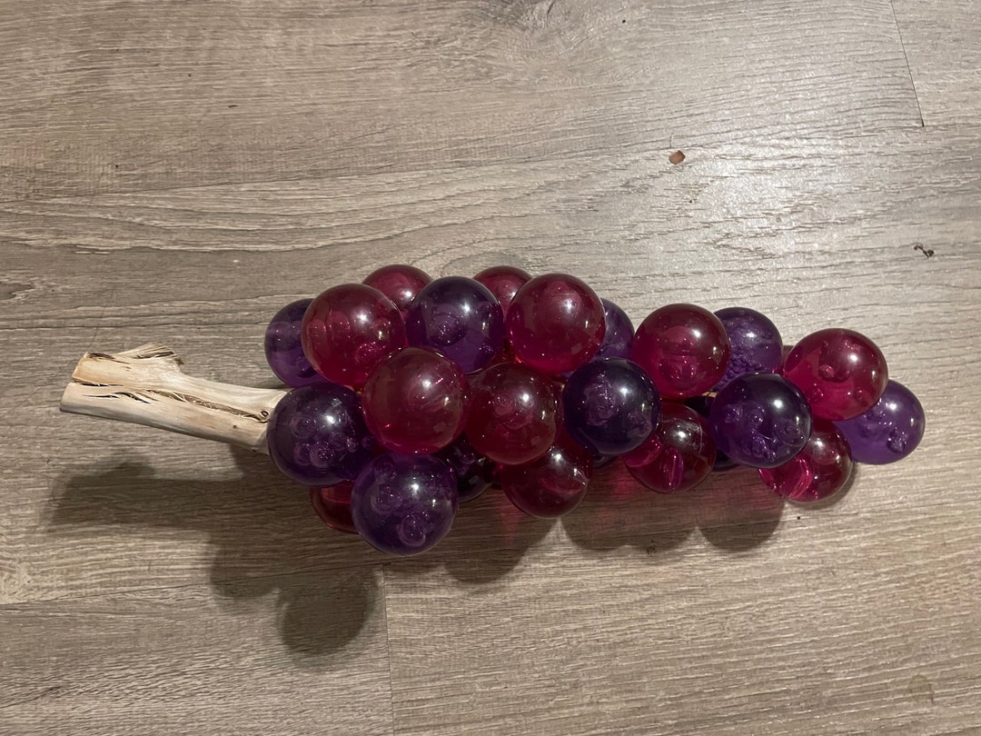 Xtra Large Vintage Lucite Grapes on Driftwood! Amazing!!! - Etsy