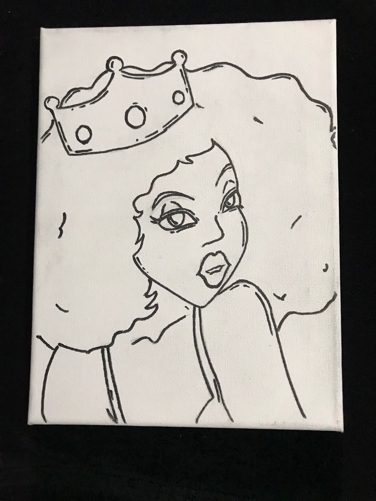 Hand Drawn Custom Canvas Outlines - Etsy