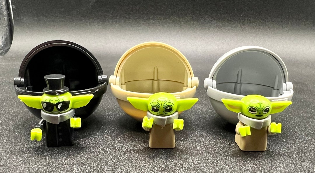 Grogu Baby Yoda Custom Minifigures in Pods Set of 3 / Grogu - Etsy
