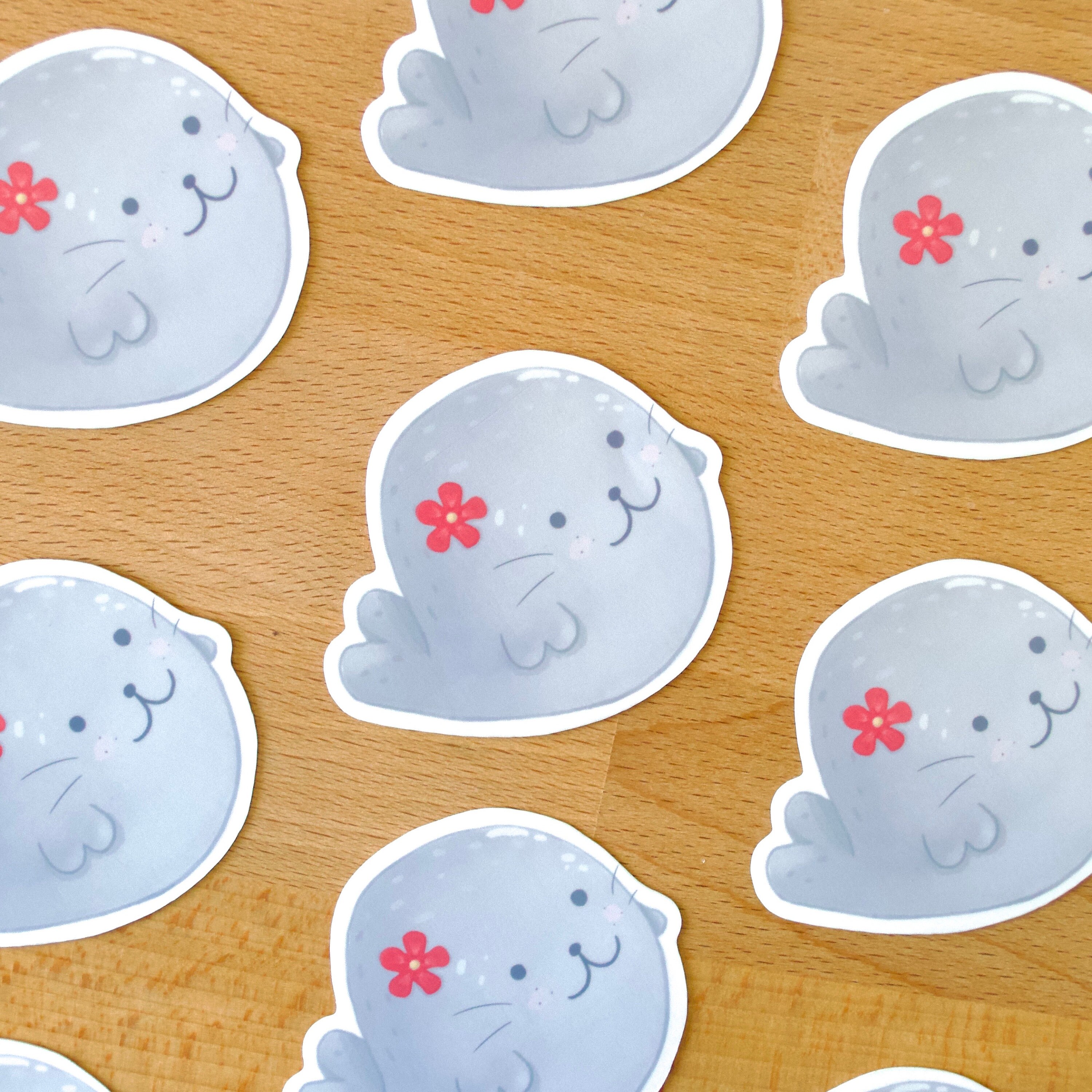 Seal Sticker Cute, Waterproof Sticker, Baby Animal Decal - Etsy