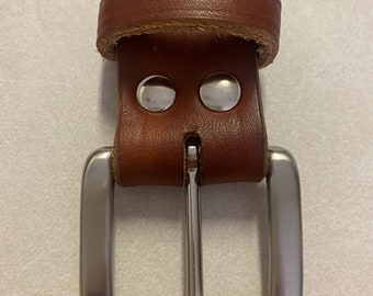 Amish Made Leather Belt - Etsy
