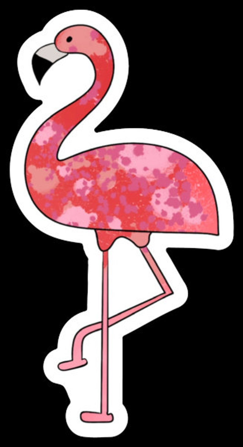 Flamingo Sticker - Etsy