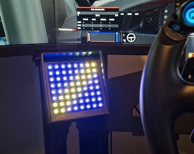 Iflag XL Sim Racing LED Flag Matrix for PC, Works With Simhub, Iracing, Assetto Corsa 8cm X 8cm ...