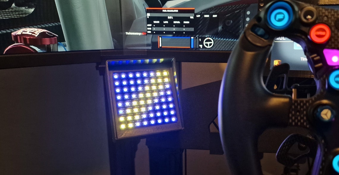 Iflag XL Sim Racing LED Flag Matrix for PC, Works With Simhub, Iracing ...