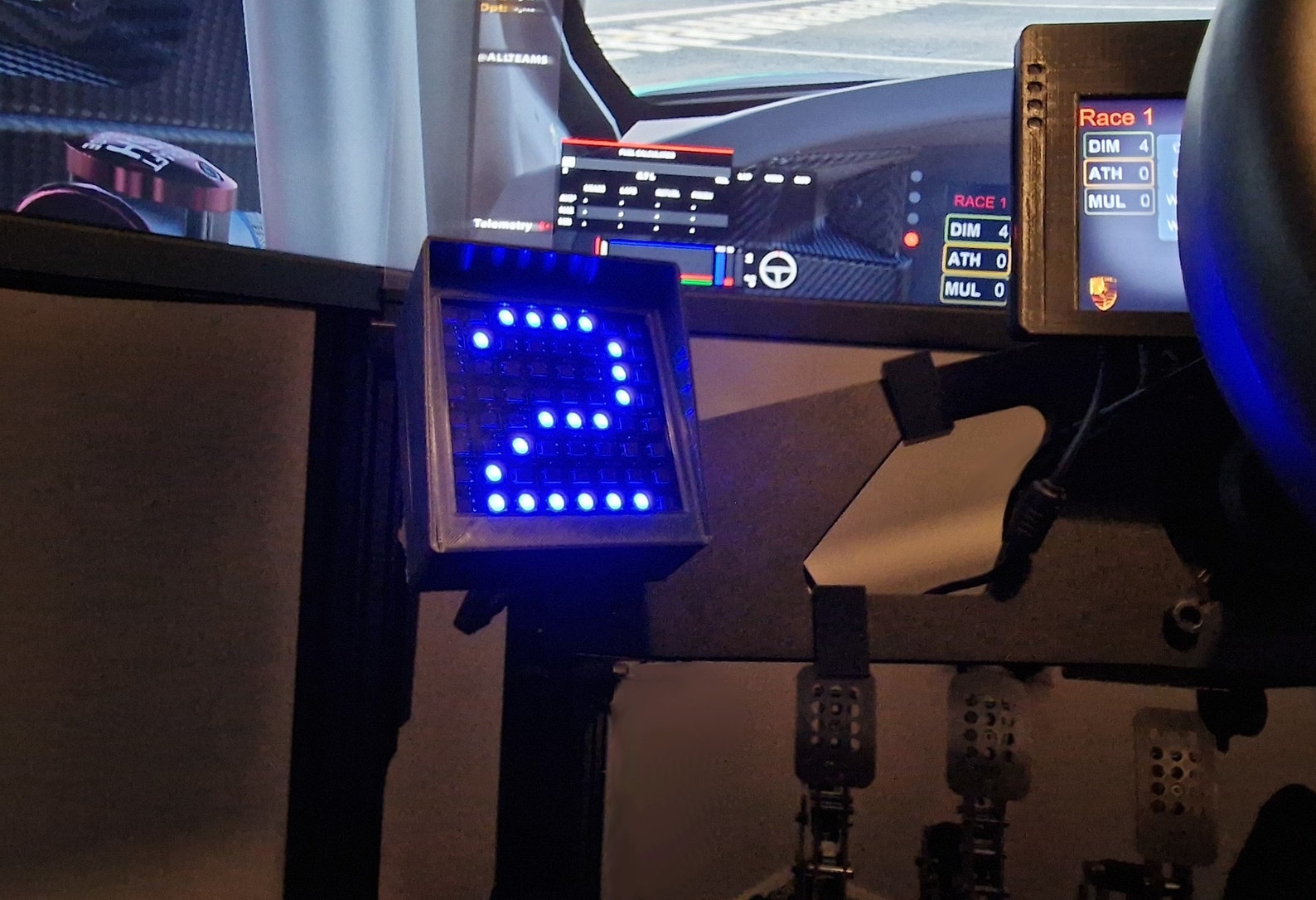 Iflag XL Sim Racing LED Flag Matrix for PC, Works With Simhub, Iracing ...