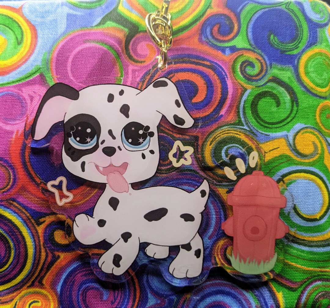 LPS Dalmatian Keychain - Etsy