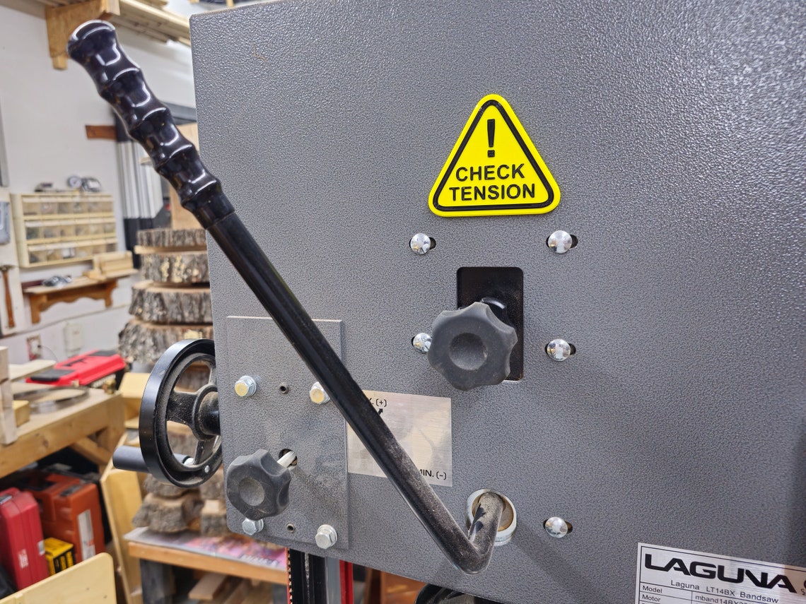 Magnetic "check Tension" Sign for Bandsaws | Protect Your Blades From ...