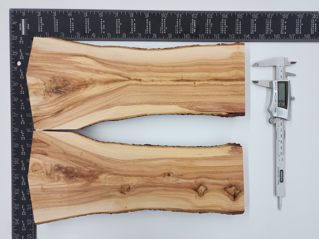 Two Pieces of Plum Wood With Live Edge and Crotch Figure - Etsy
