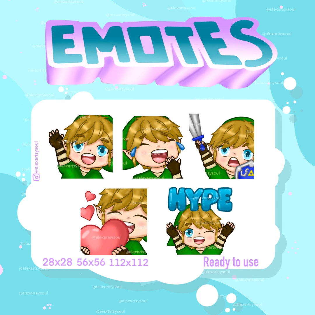 La Légende De Zelda Link Emote Pack | Twitch & Discord - Etsy
