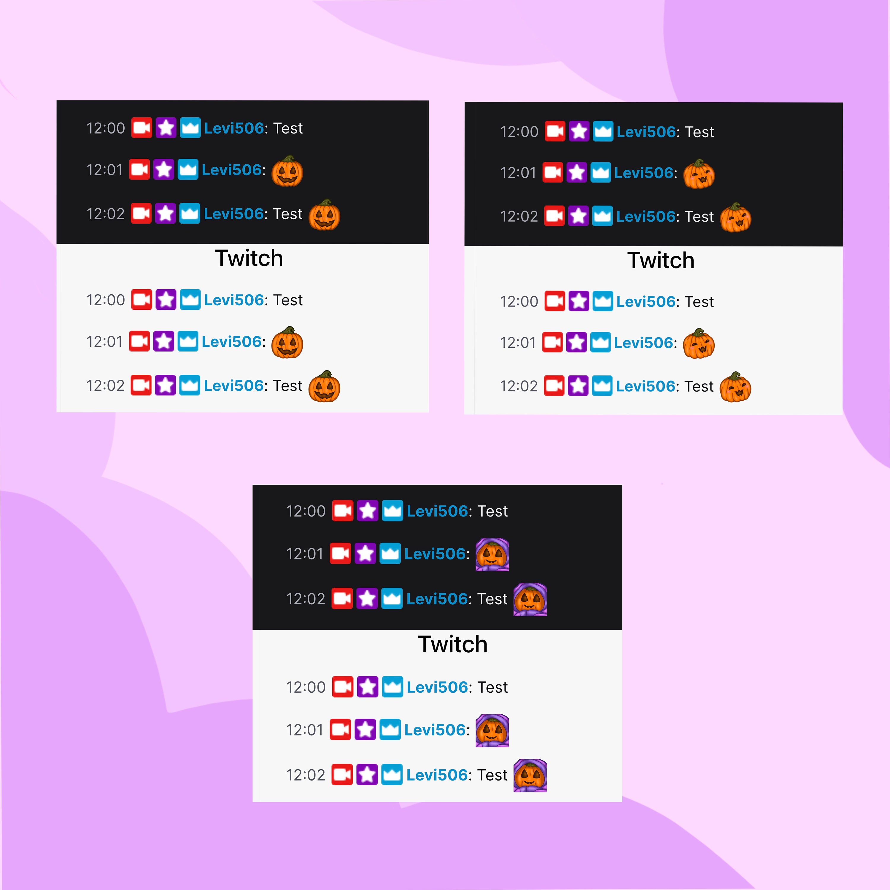 Pumpkin Emotes for Twitch and Discord | Pack of 5 Emotes for Halloween ...