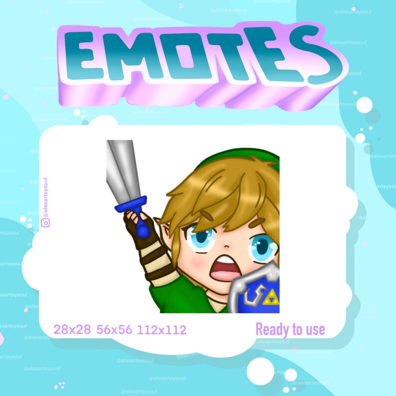 The Legend of Zelda Link Emote Pack twitch & Discord - Etsy