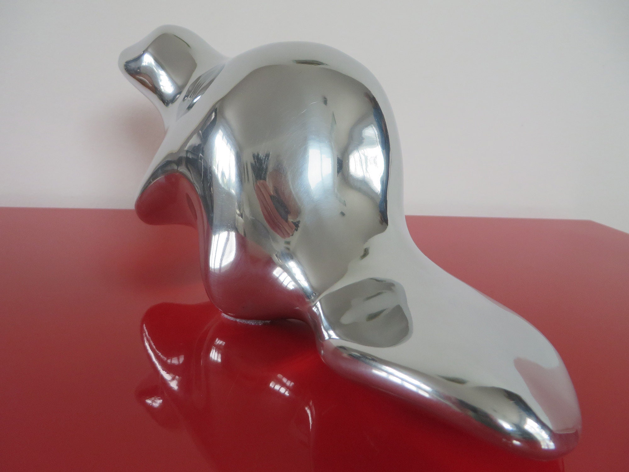 Huge Vintage Polished Aluminum Beaver Hoselton Sculpture - Etsy