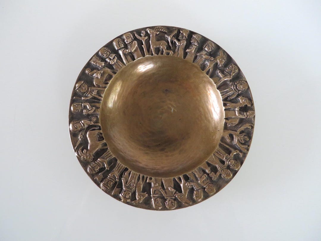 Copper Plate Decorated With Scenes From the Old Testament by Artist ...