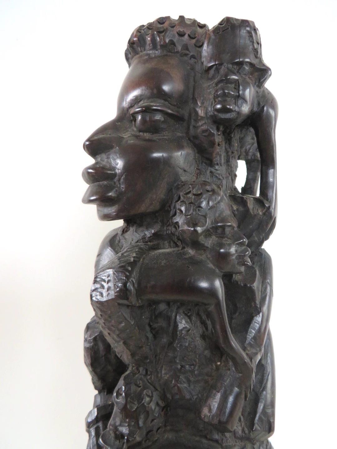 African Makonde tree of Life Sculpture in Ebony Wood - Etsy