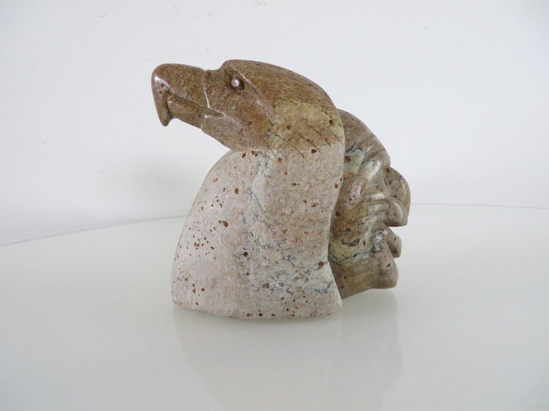 Dave Thomas Six Nation Iroquois Artist Hand Carved Soapstone Statue ...
