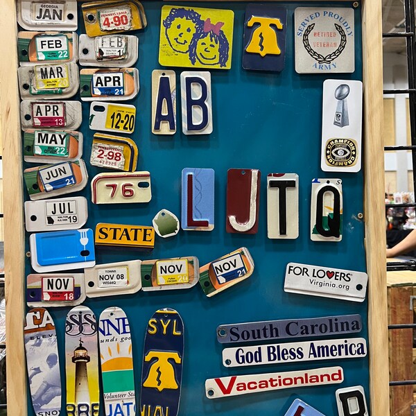 License Plate Letter - Etsy