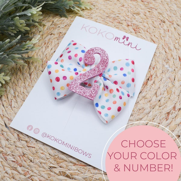 Birthday Hair Bows - Etsy