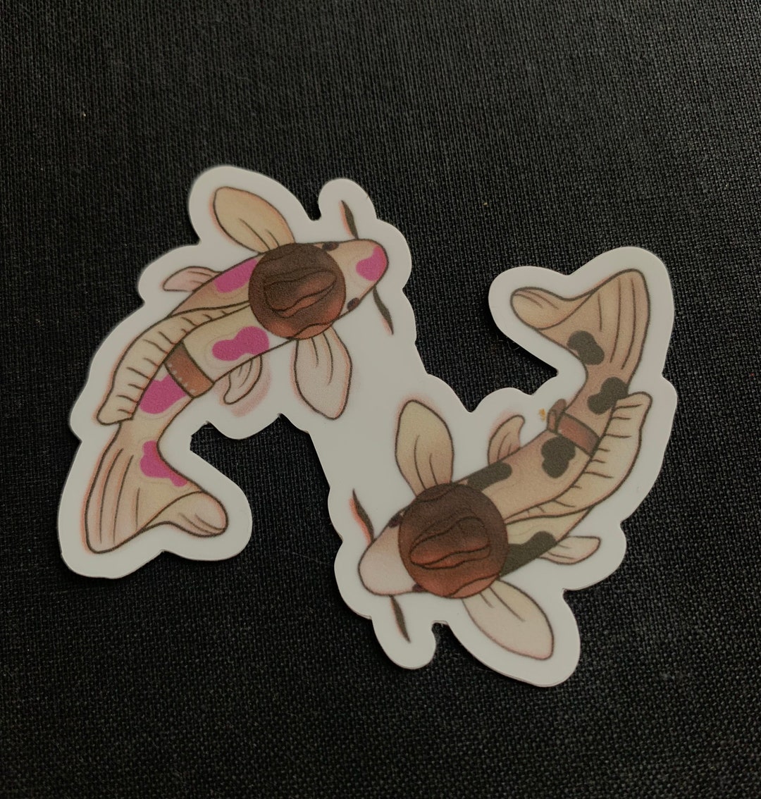 Koi Fish Cowboy Sticker (aka Koiboys) | Koi Fish Sticker | Cute Koi ...