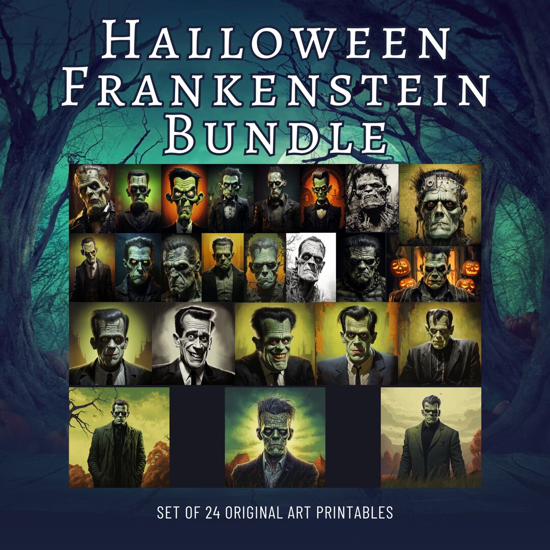 PRINTABLE Halloween 24 Bundle Prints Collection, Halloween Gallery Wall ...